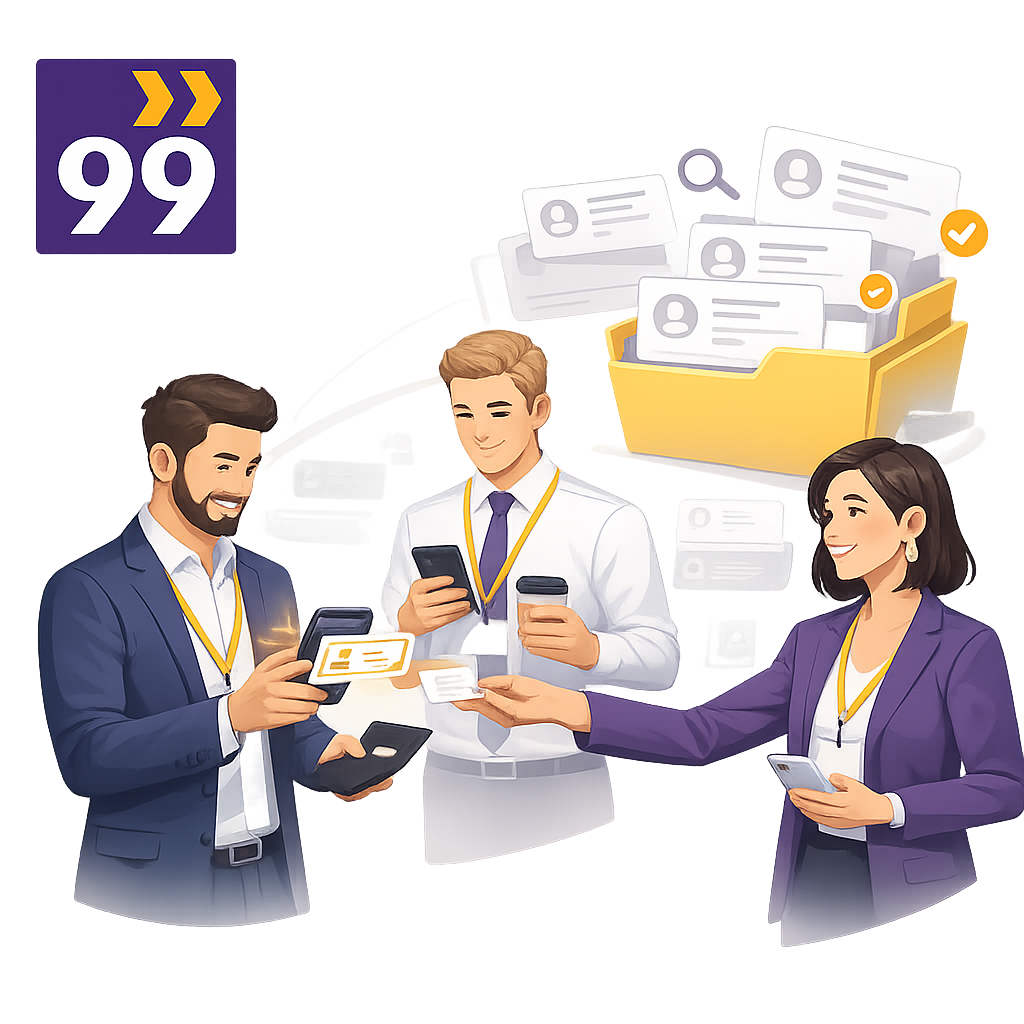 Business Card Scanner App | Scan & Save Contacts Instantly – 99Forward